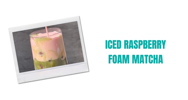 Iced Raspberry Foam Matcha – Snarky Tea